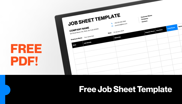 HVAC Job Sheet Template | Free PDF Download | Tradify™